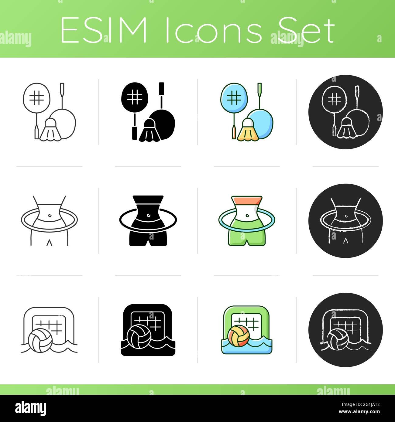 Summer camp activities icons set Stock Vector Image & Art - Alamy