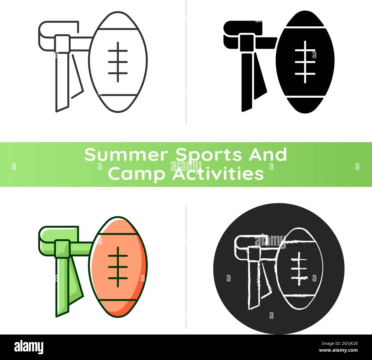 Flag football icon Stock Vector Image & Art - Alamy