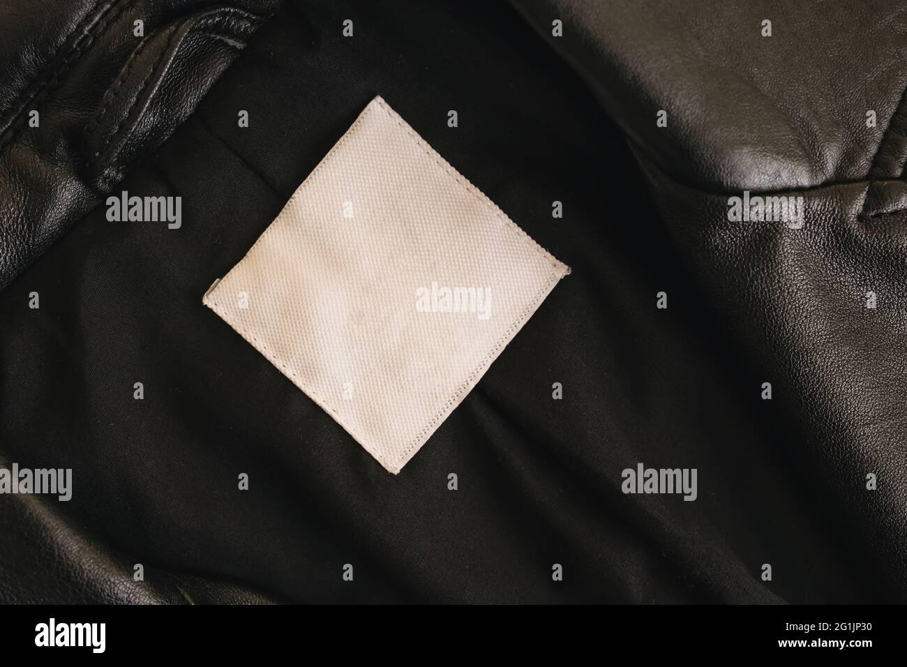 Clothing tag, label blank mockup template Stock Photo - Alamy