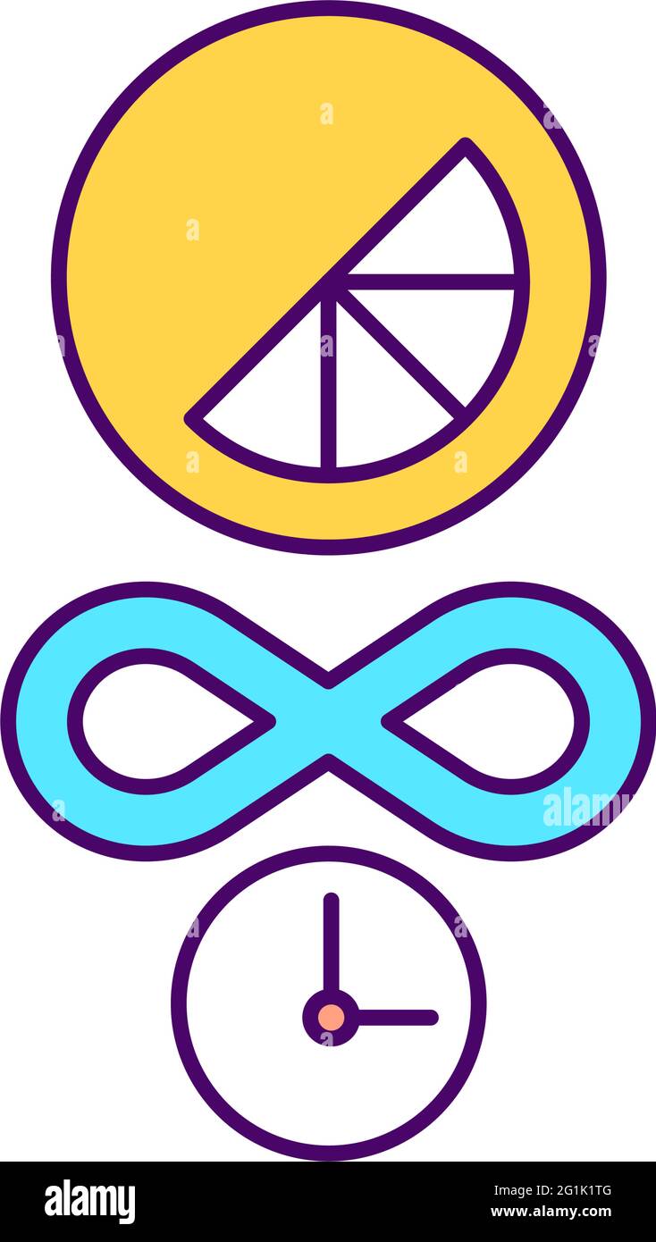 Infinite brand lifecycle RGB color icon Stock Vector Image & Art - Alamy