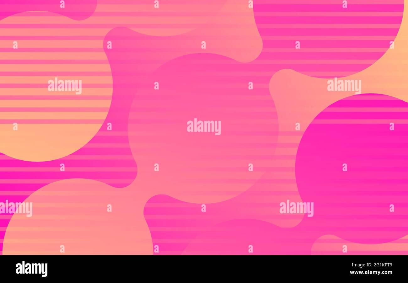 Smoothly flowing round shapes and lines. Abstract digital background ...