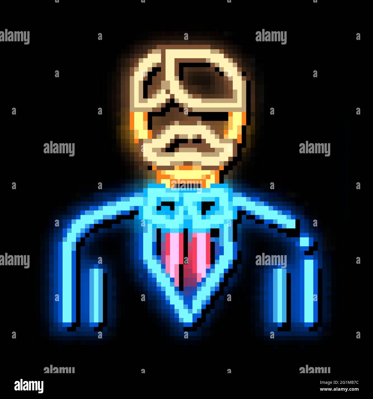 Parent in Costume neon glow icon illustration Stock Vector Image & Art ...