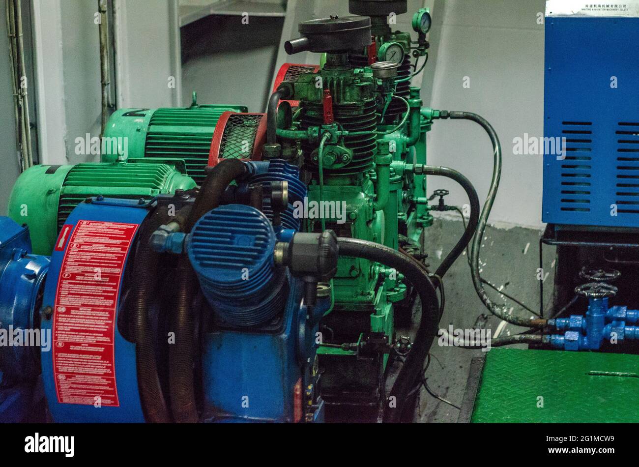 engine room equipment Stock Photo - Alamy