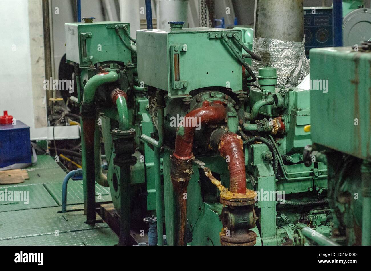 engine room equipment Stock Photo - Alamy