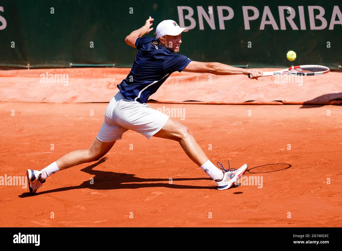 Paris, France. 7th June, 2021. Leo Borg from Sweden at the 2021 French ...