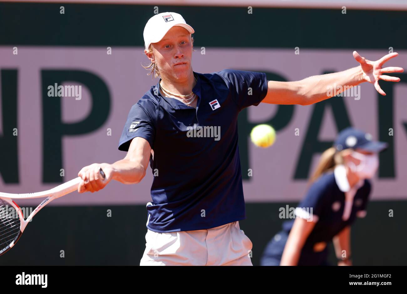 Paris, France. 7th June, 2021. Leo Borg from Sweden at the 2021 French ...