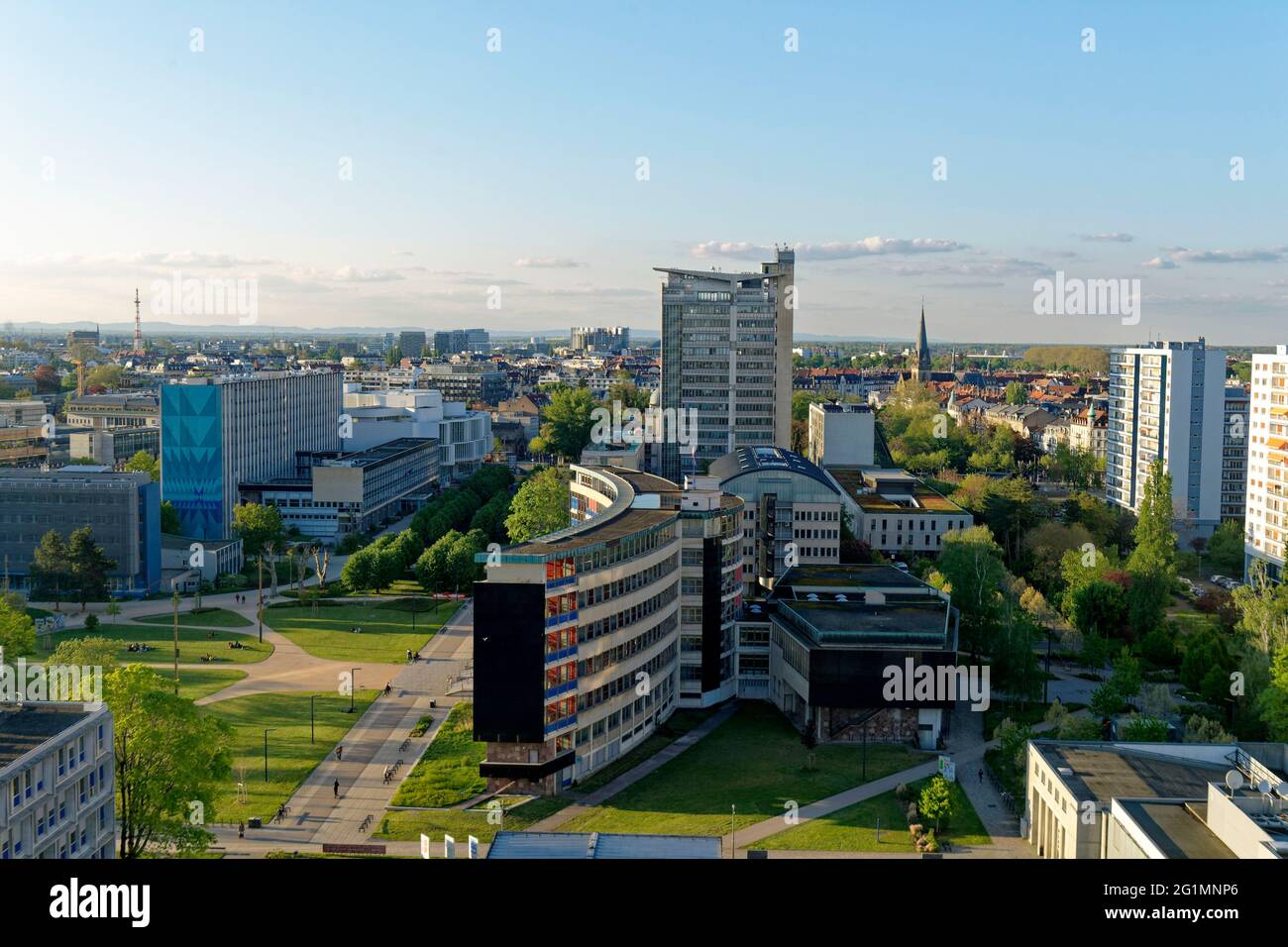 France, Bas Rhin, Strasbourg, Esplanade district, Esplanade campus ...
