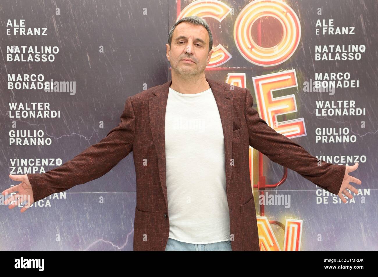 Walter Leonardi attends the Comedians film photocall at the Meridien ...