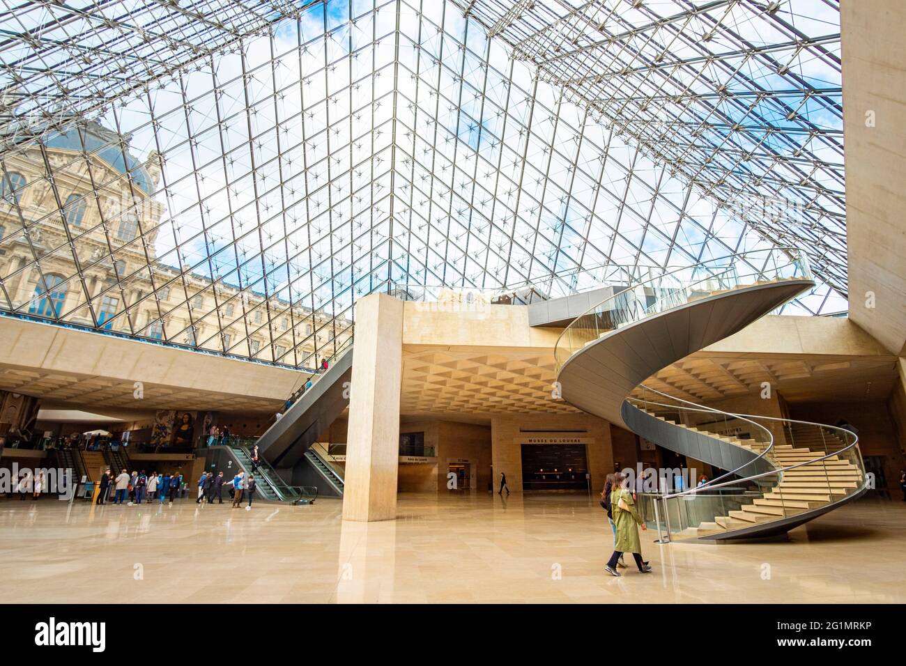 France, Paris, area listed as World Heritage by UNESCO, Louvre Museum ...