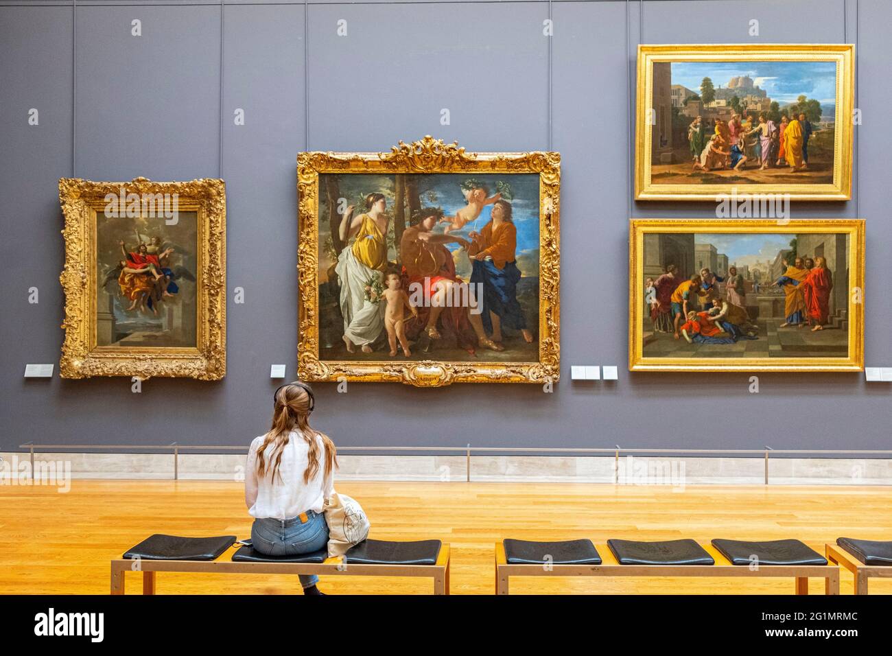 France, Paris, area listed as World Heritage by UNESCO, Louvre Museum ...