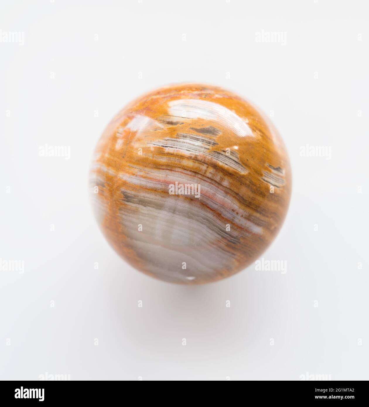 Marble ball on a white background Stock Photo - Alamy