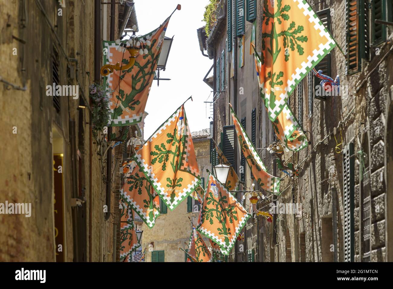 Italy, Tuscany, Sienna, historical center listed as World Heritage by ...