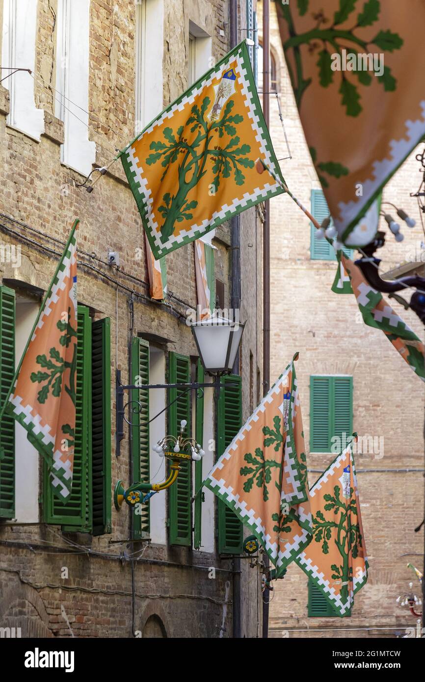 Italy, Tuscany, Sienna, historical center listed as World Heritage by ...