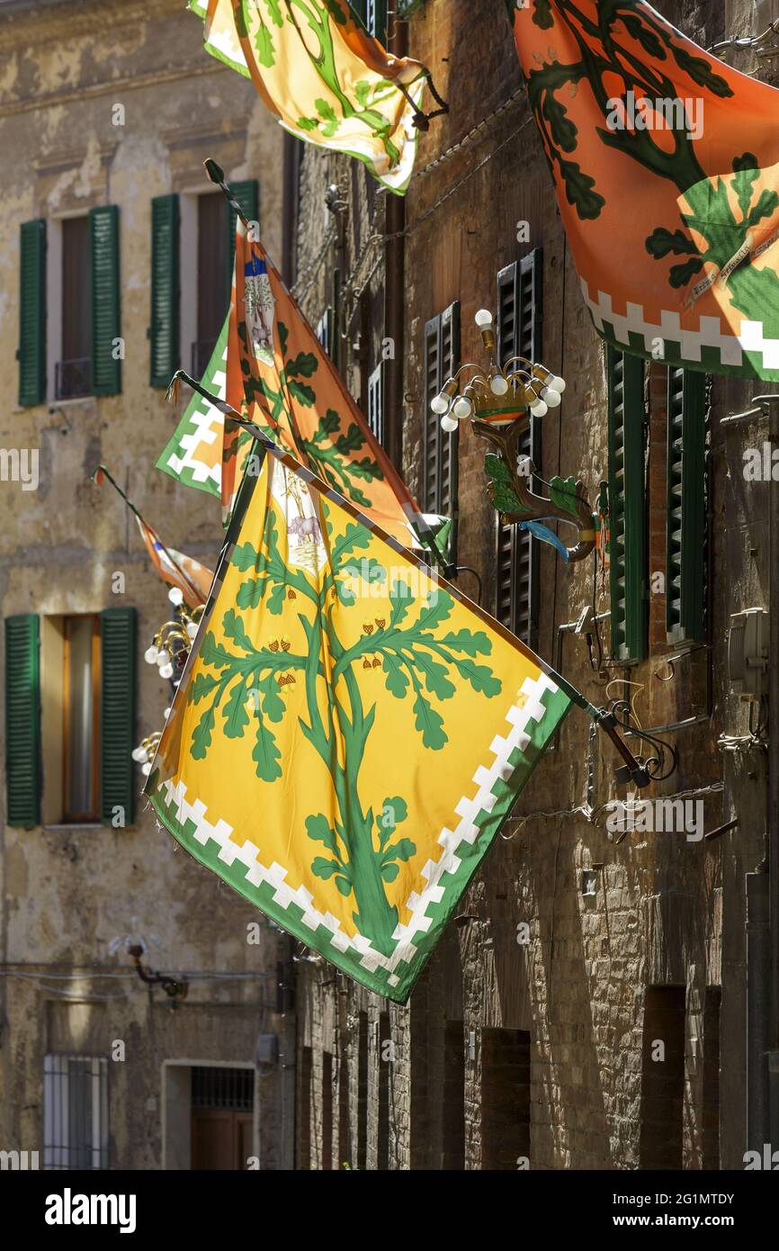 Italy, Tuscany, Sienna, historical center listed as World Heritage by ...