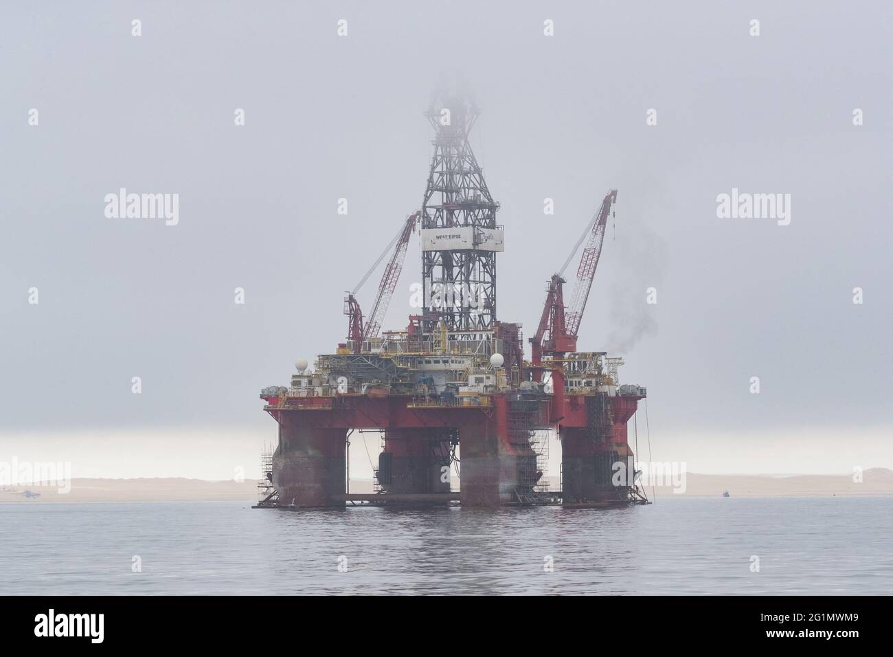 Namibia, Walvis bay, The West Eclipse is a 6th generation ultra ...