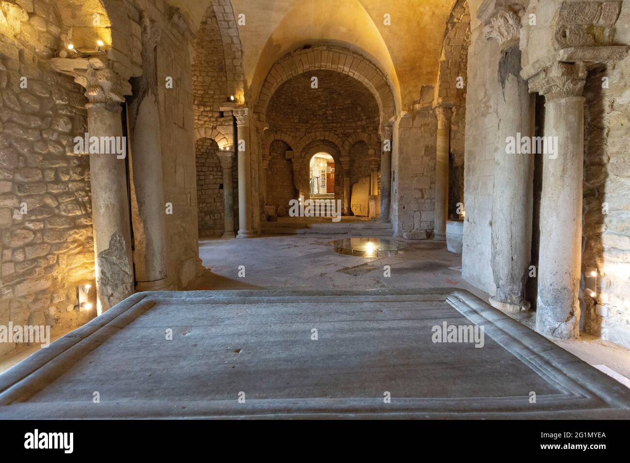France, Vaucluse, Venasque, labeled Les Plus Beaux Villages de France ...