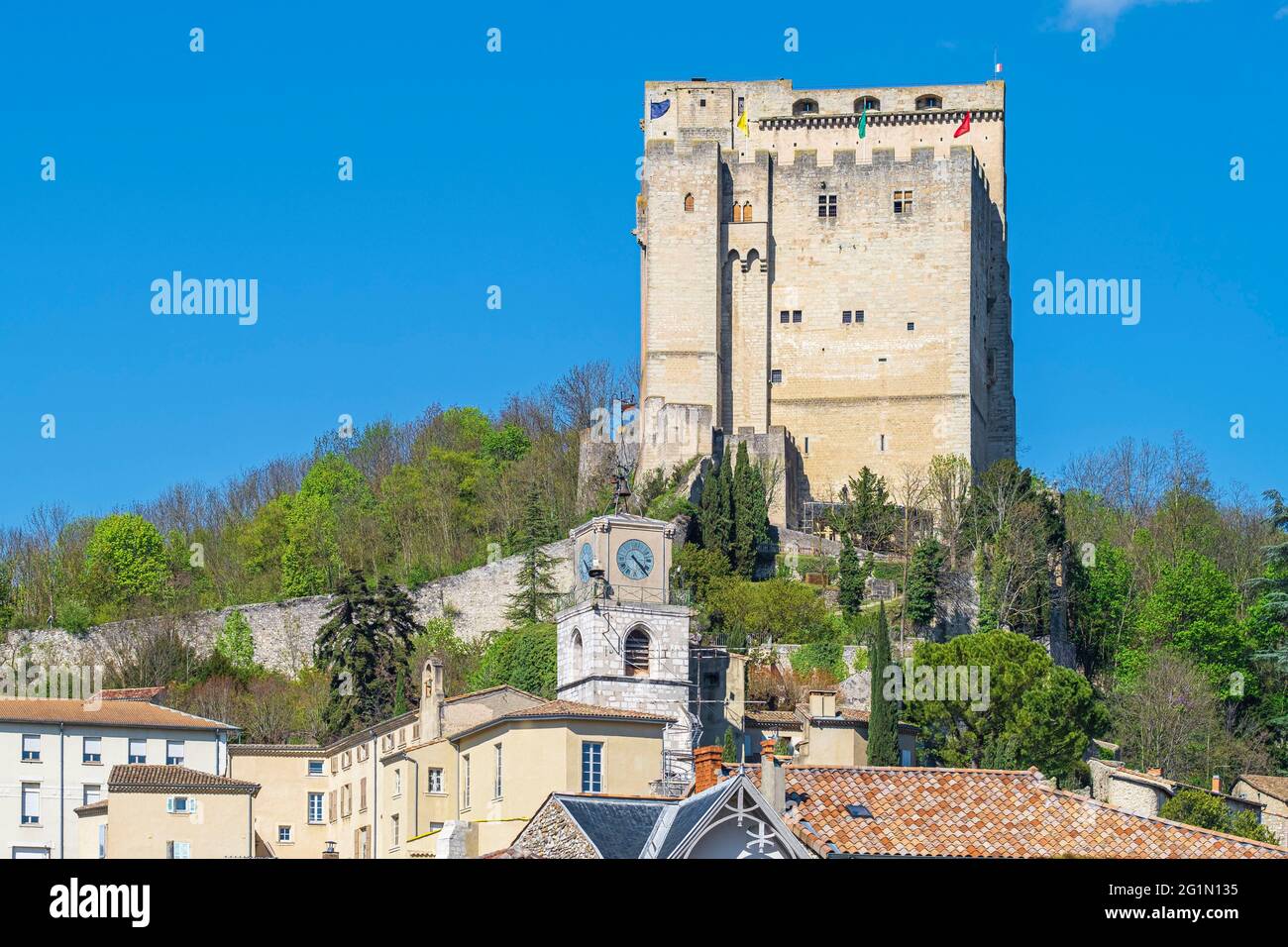 France, Drome, Crest, city of Drome Proven ale dominated by the Crest ...