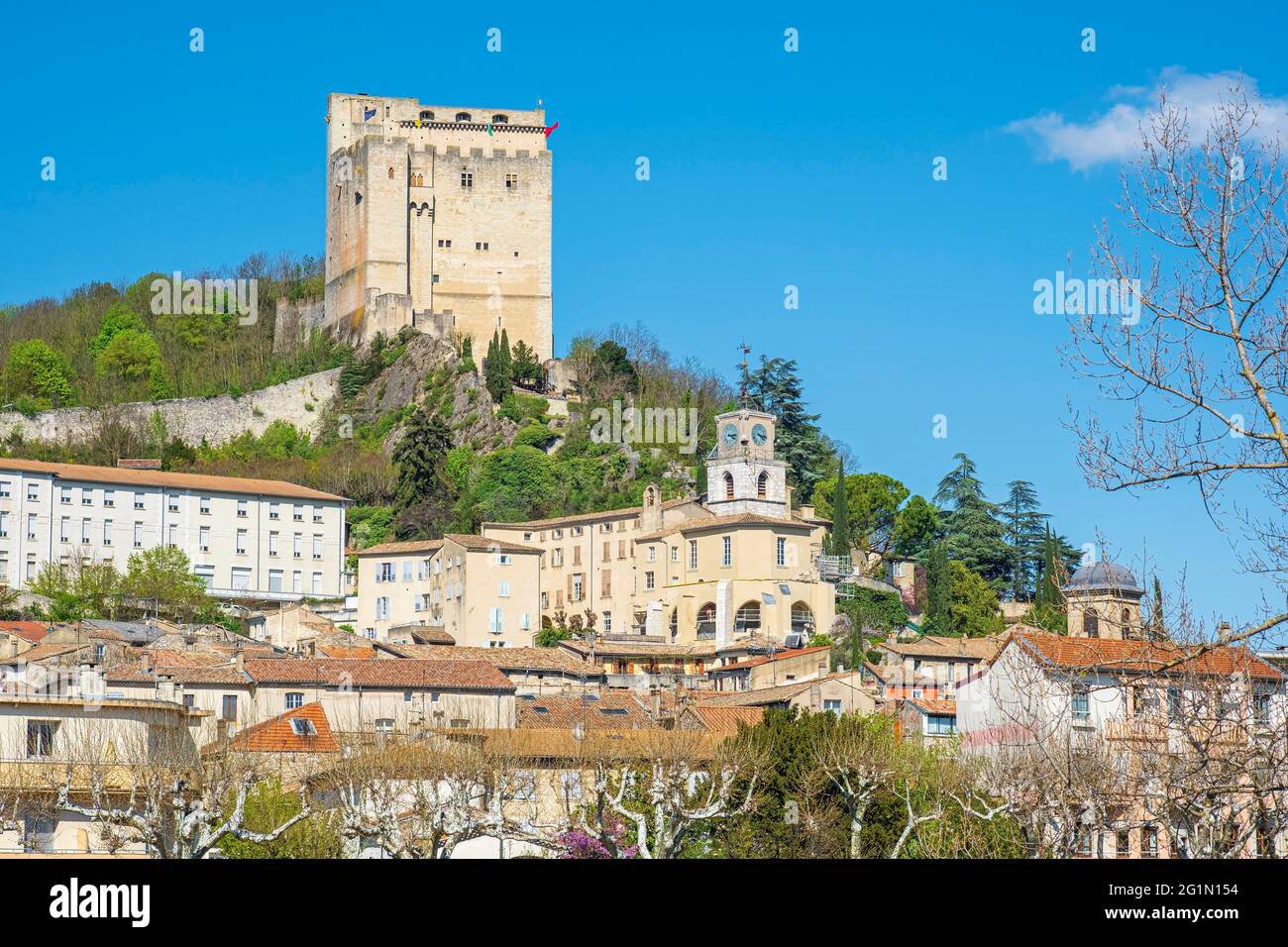 France, Drome, Crest, city of Drome Proven ale dominated by the Crest ...