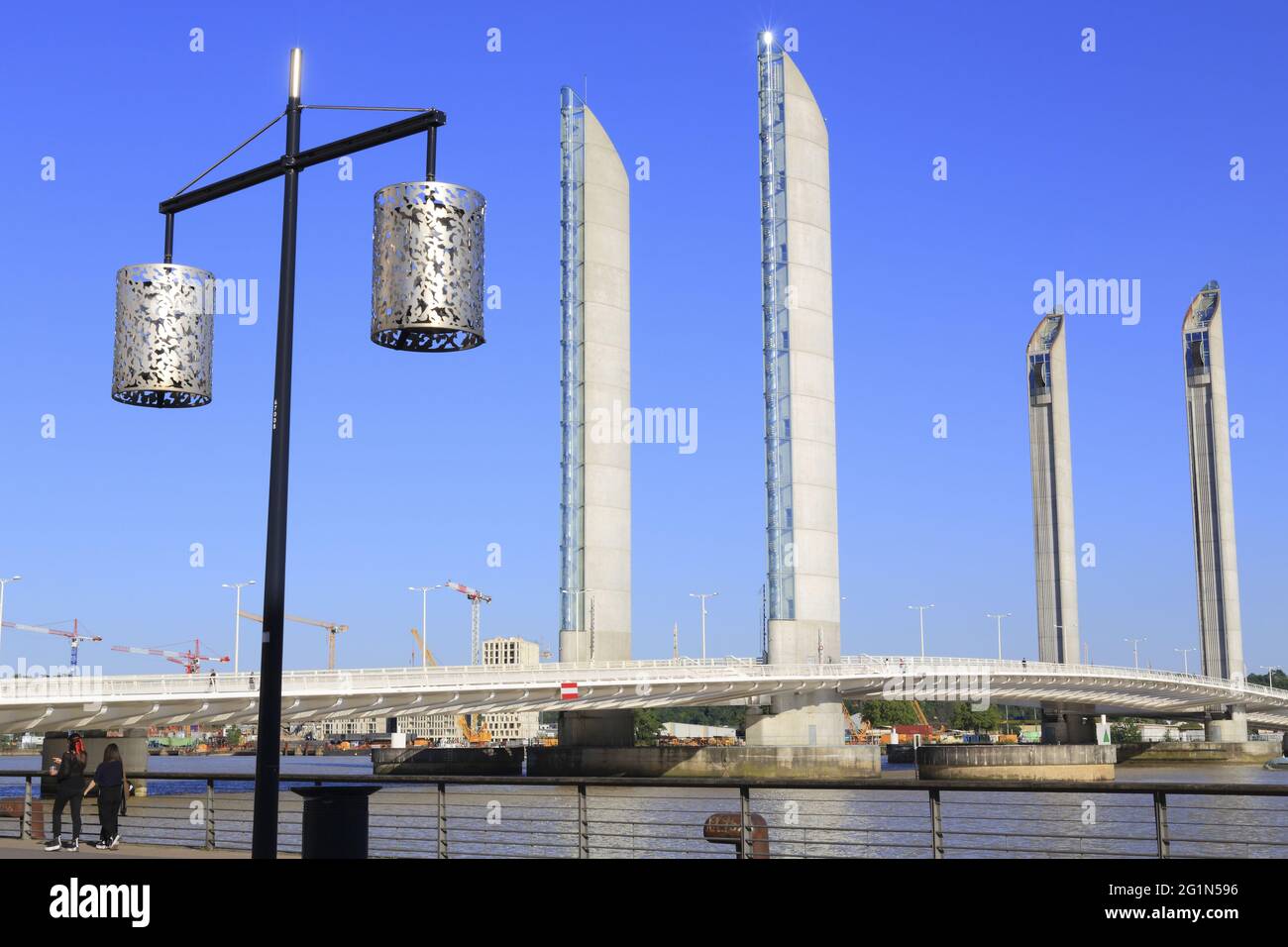 France, Gironde, Bordeaux, view from the Quai de Bacalan on the Jacques ...