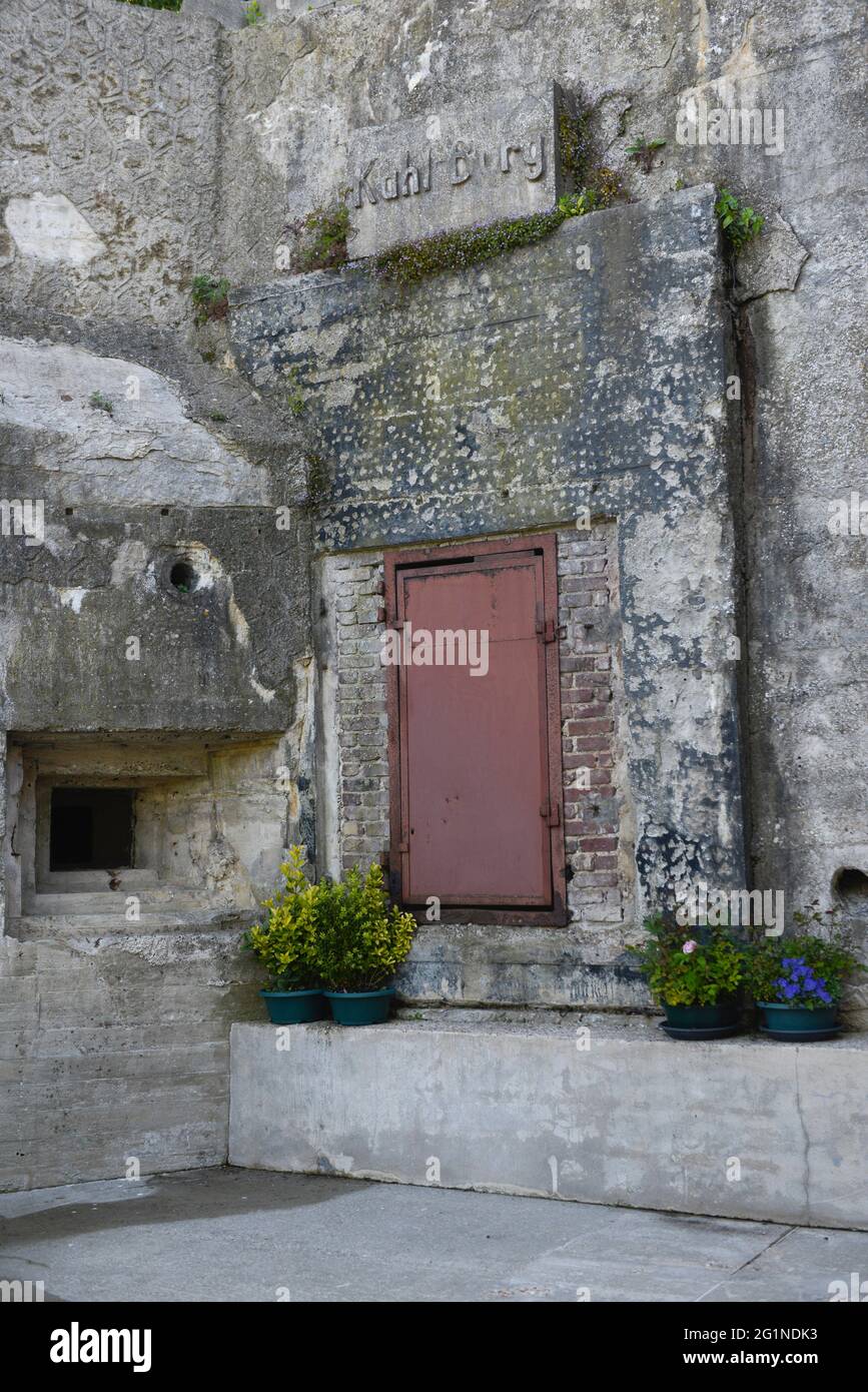 Le Treport (Normandy, northern France): the Kahl Burg, German ...