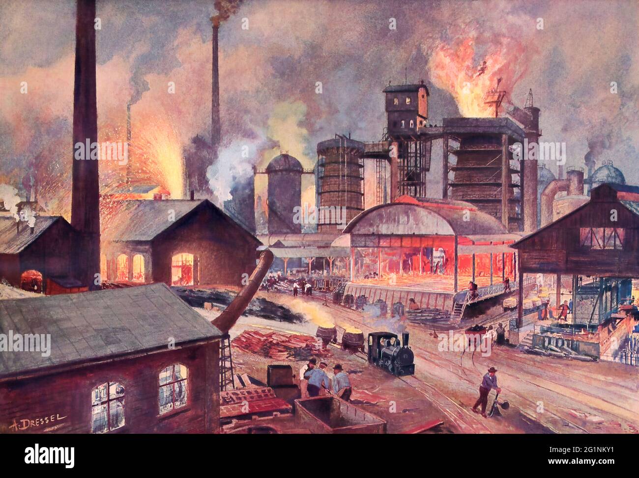 Industrial plant 19th century hi-res stock photography and images - Alamy