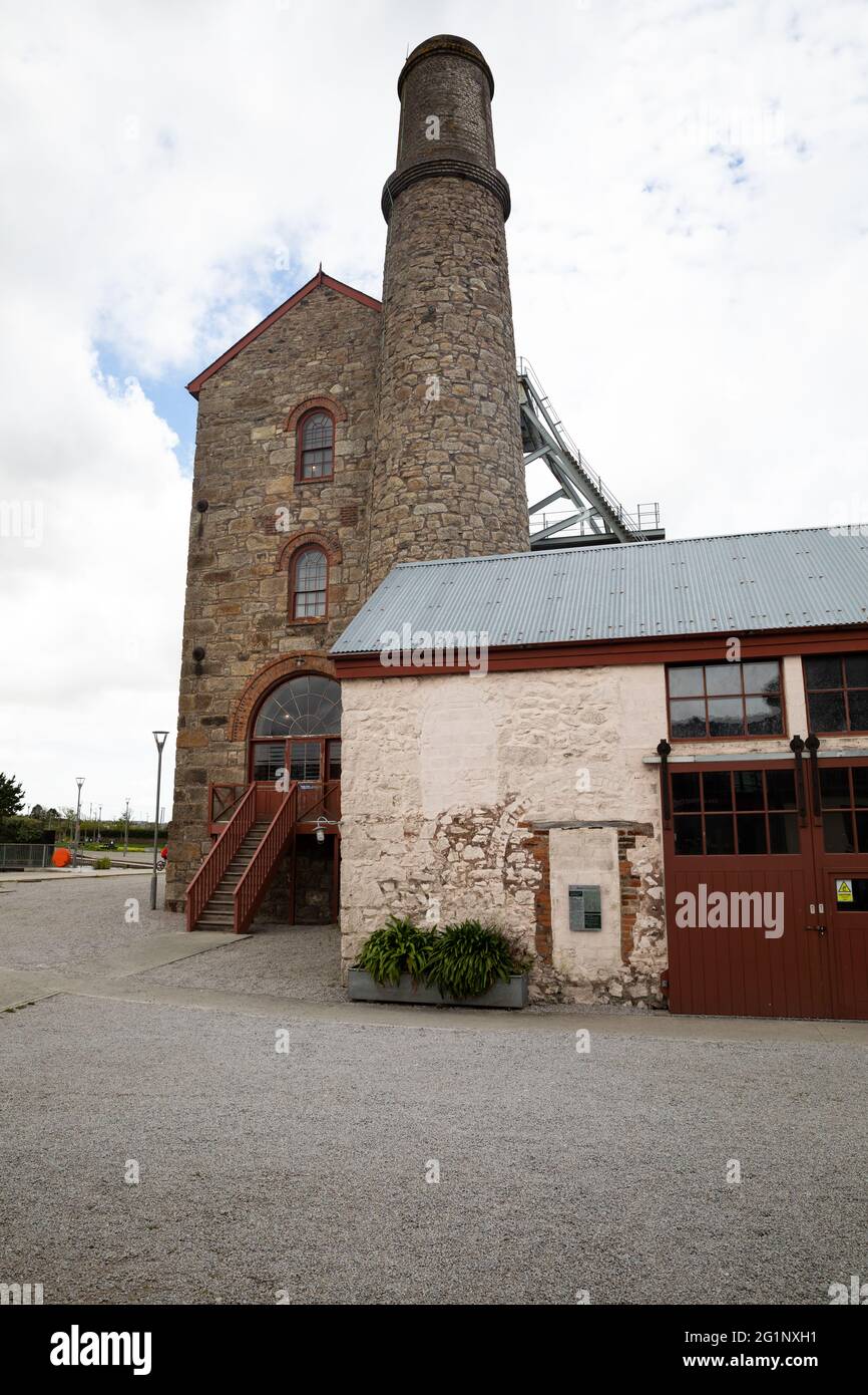 Robinson's shaft & engine room in Heartlands, Pool, Cornwall Stock ...