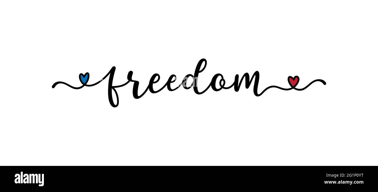Freedom word Stock Vector Images - Alamy