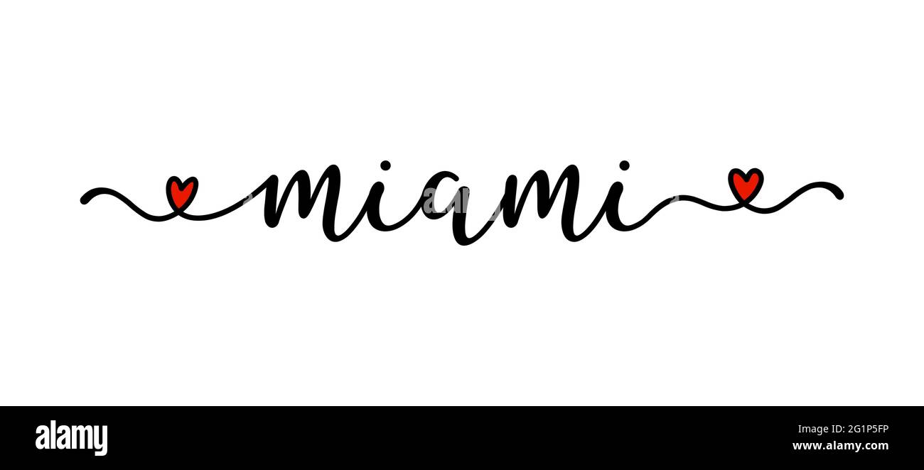 Miami miami postcard hi-res stock photography and images - Alamy