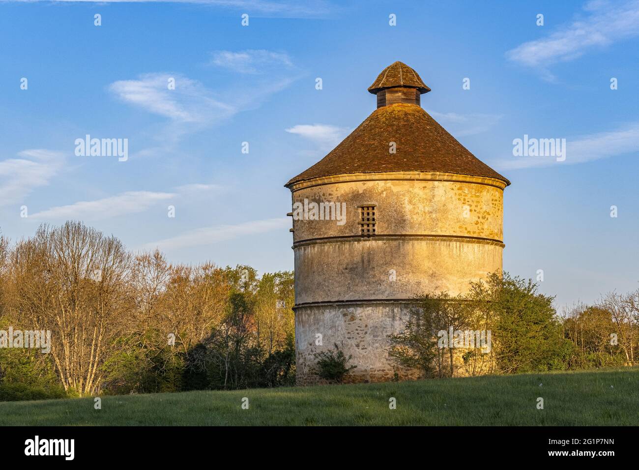 France, Lot, Assier, dovecote of Assier castle dated 1537 Stock Photo ...