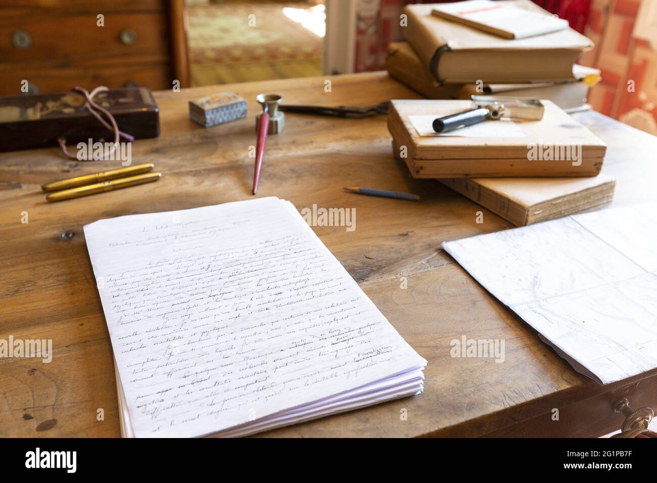 France, Alpes de Haute Provence, town of Digne les Bains, Alexandra ...