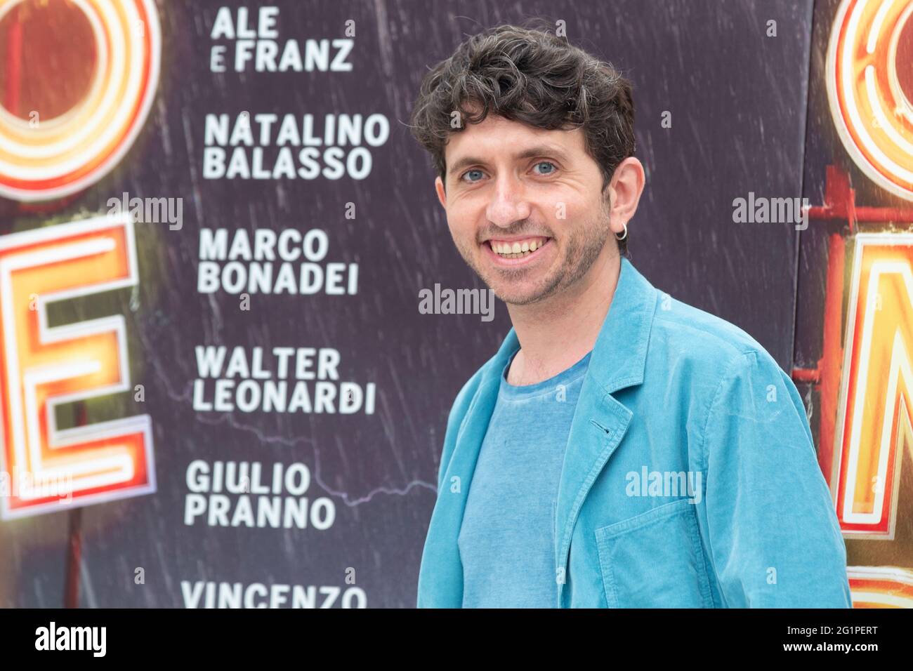 Rome, Italy. 07th June, 2021. Italian actor Vincenzo Zampa during ...