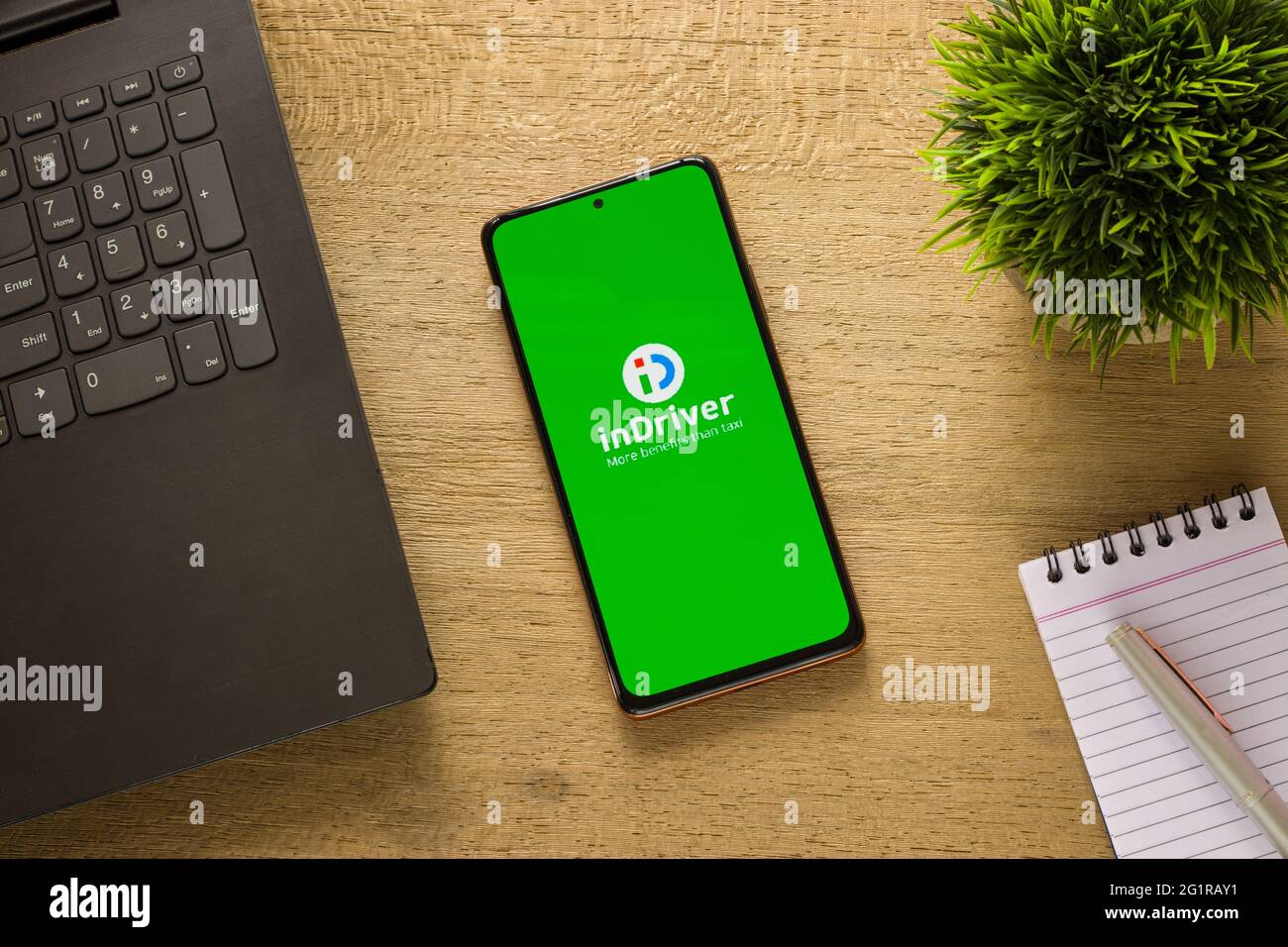 Assam, india - May 29, 2021 : InDriver logo on phone screen stock image ...