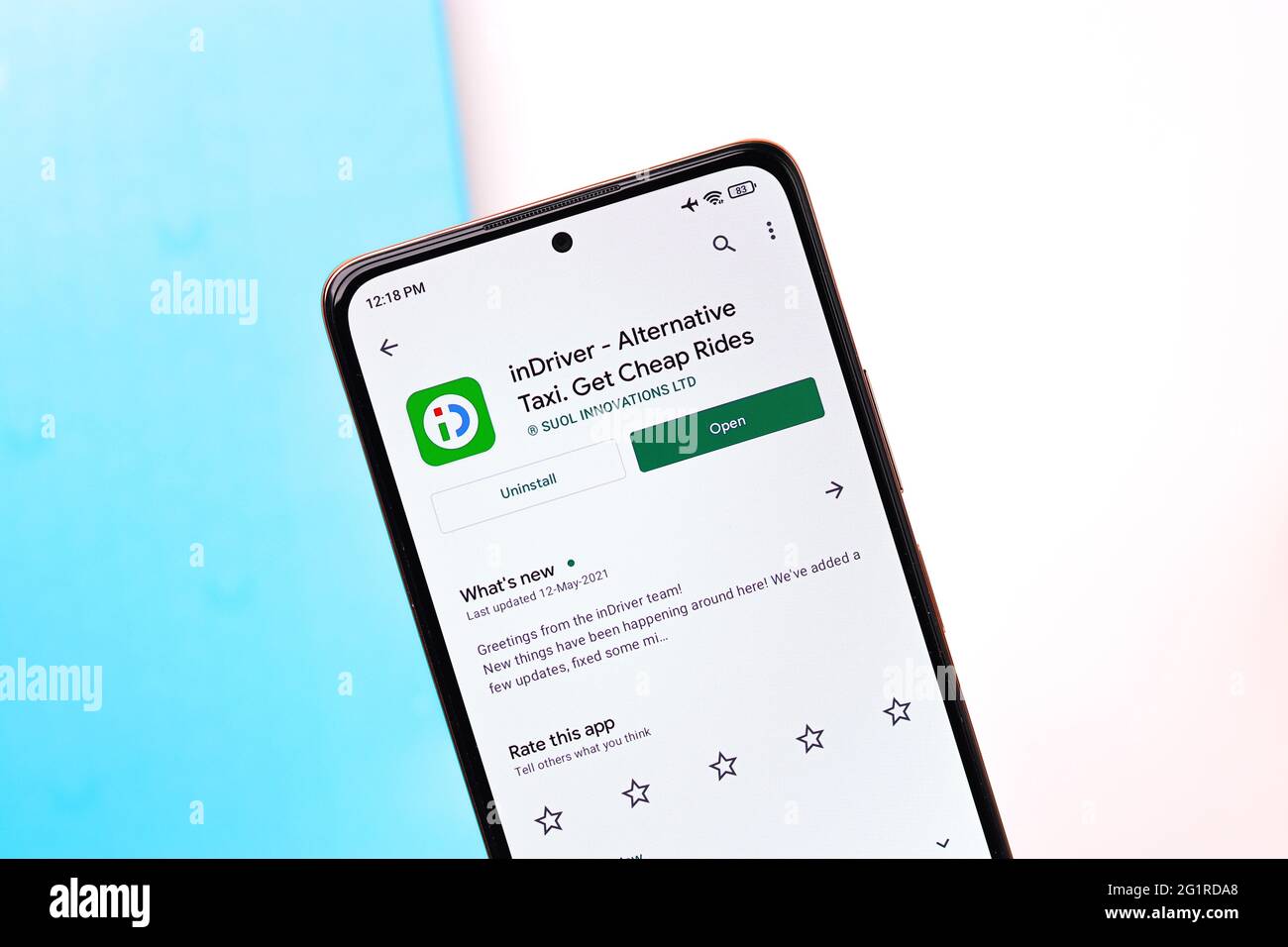 Assam, india - May 29, 2021 : InDriver logo on phone screen stock image ...