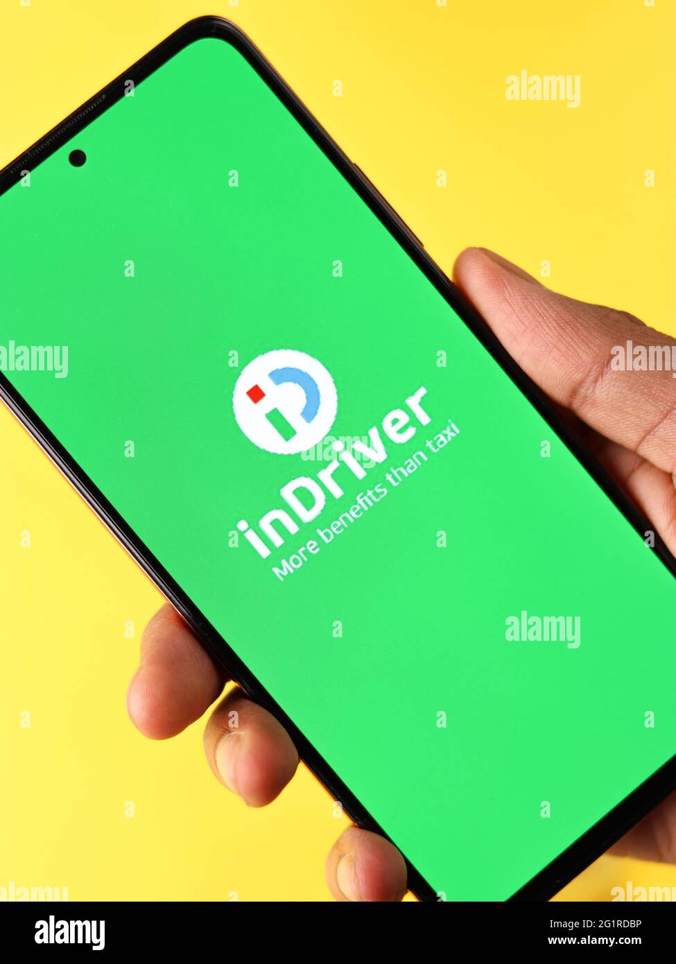 Assam, india - May 29, 2021 : InDriver logo on phone screen stock image ...