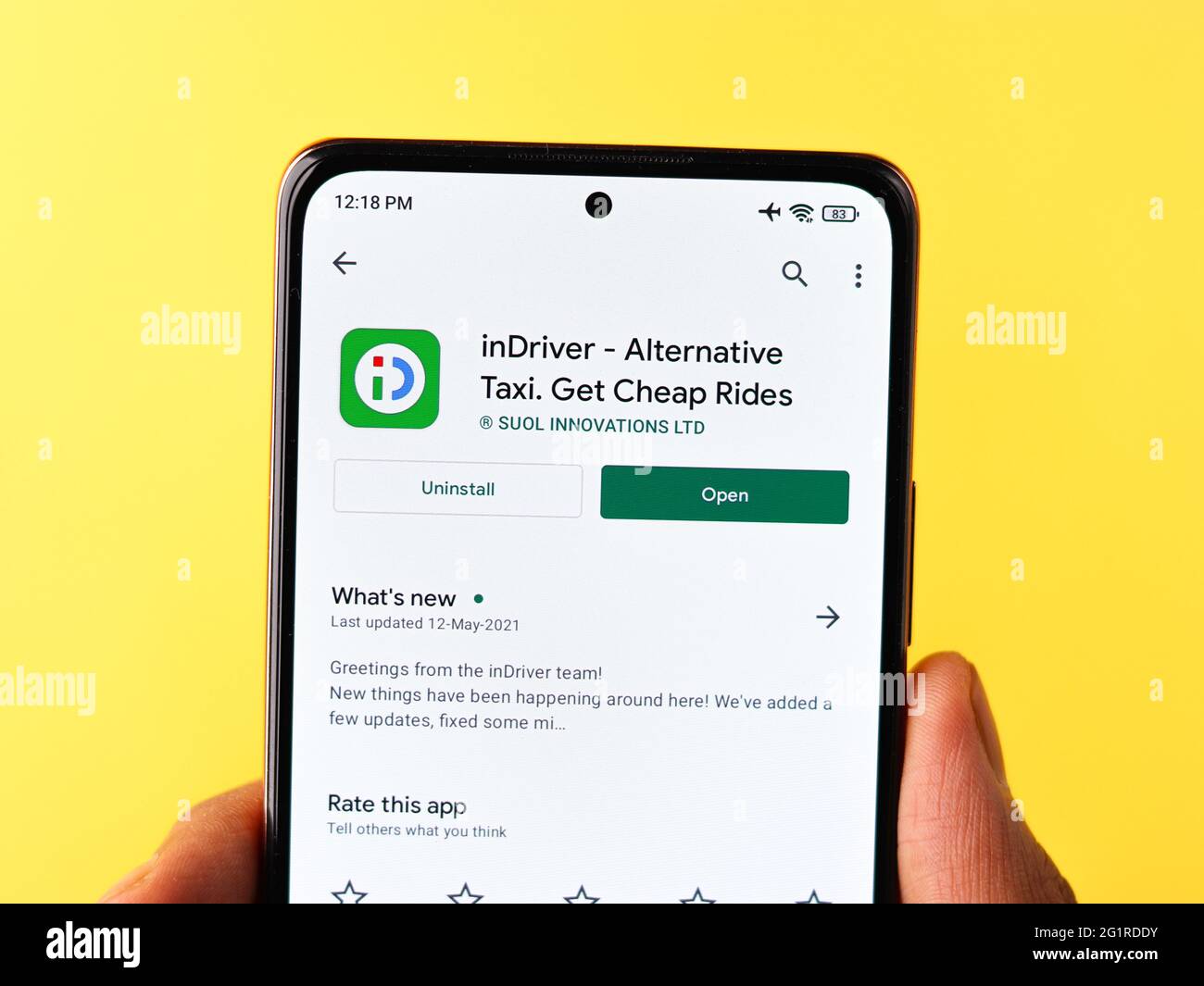 Assam, india - May 29, 2021 : InDriver logo on phone screen stock image ...