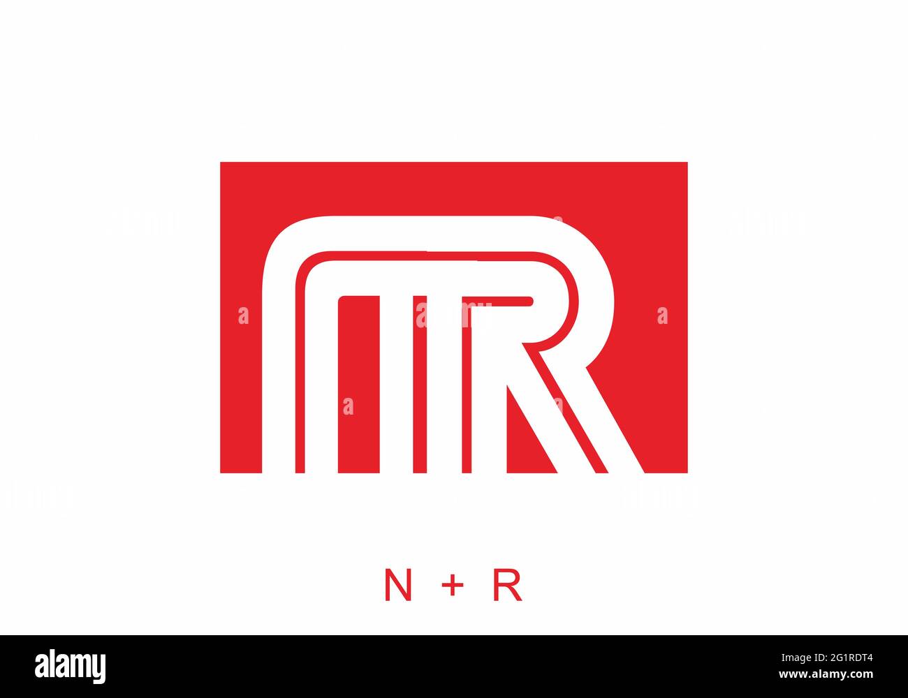 Colorful NR alphabet initial letter design Stock Vector Image & Art - Alamy