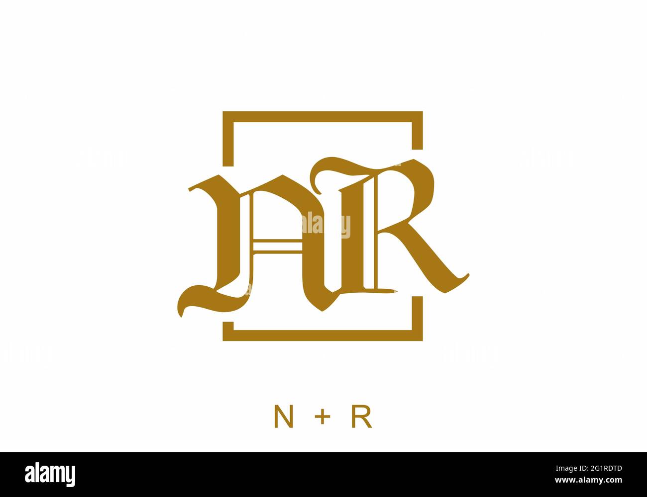 Colorful NR alphabet initial letter design Stock Vector Image & Art - Alamy