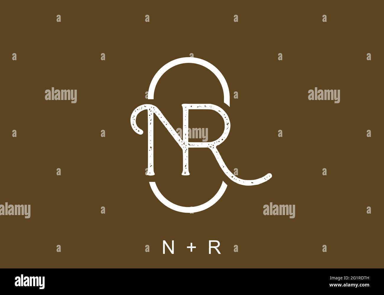 Colorful NR alphabet initial letter design Stock Vector Image & Art - Alamy