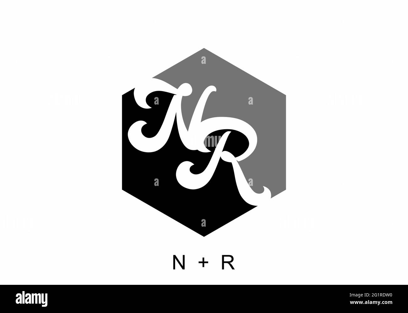Colorful NR alphabet initial letter design Stock Vector Image & Art - Alamy