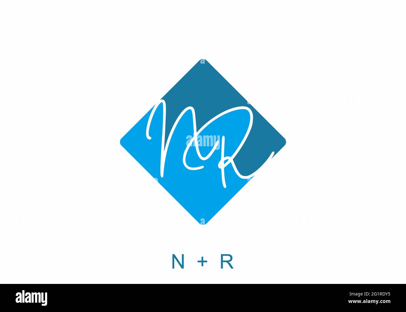 Colorful NR alphabet initial letter design Stock Vector Image & Art - Alamy