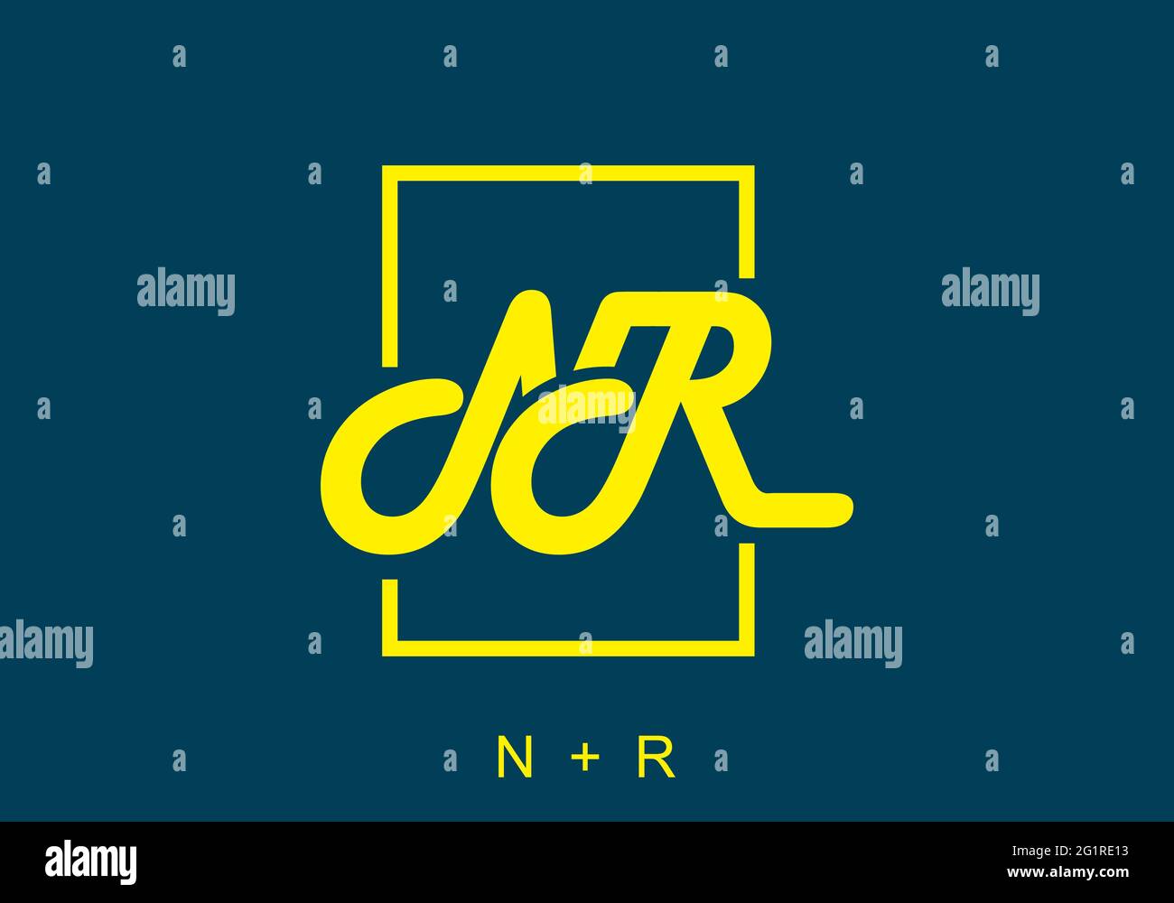Colorful NR alphabet initial letter design Stock Vector Image & Art - Alamy