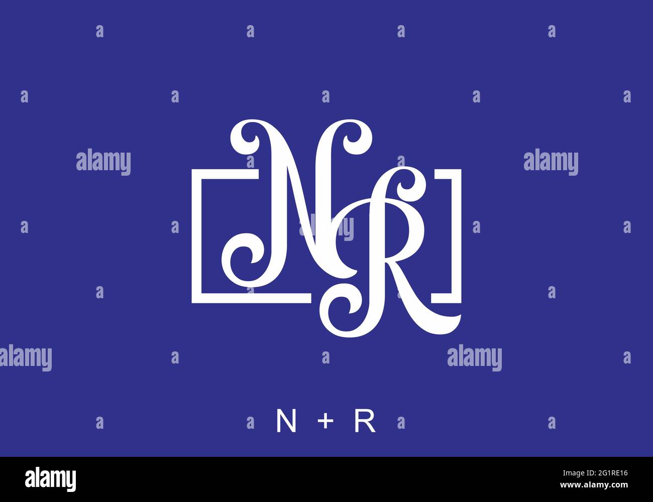 Colorful NR alphabet initial letter design Stock Vector Image & Art - Alamy