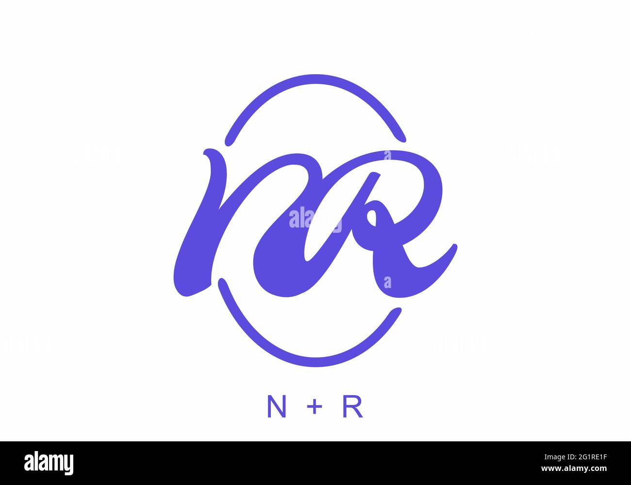 Colorful NR alphabet initial letter design Stock Vector Image & Art - Alamy