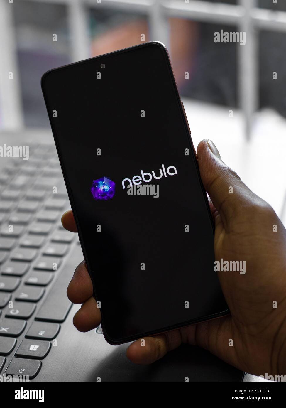 Nebula logo hi-res stock photography and images - Alamy