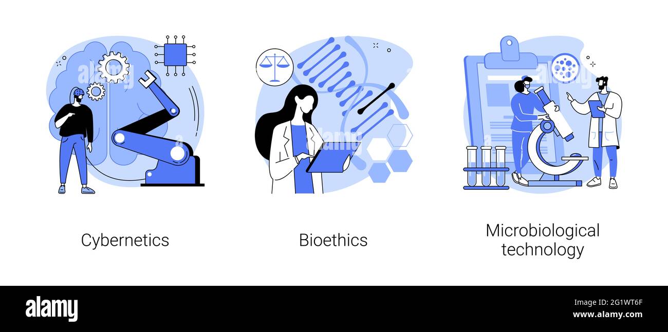 Biological science abstract concept vector illustrations Stock Vector ...