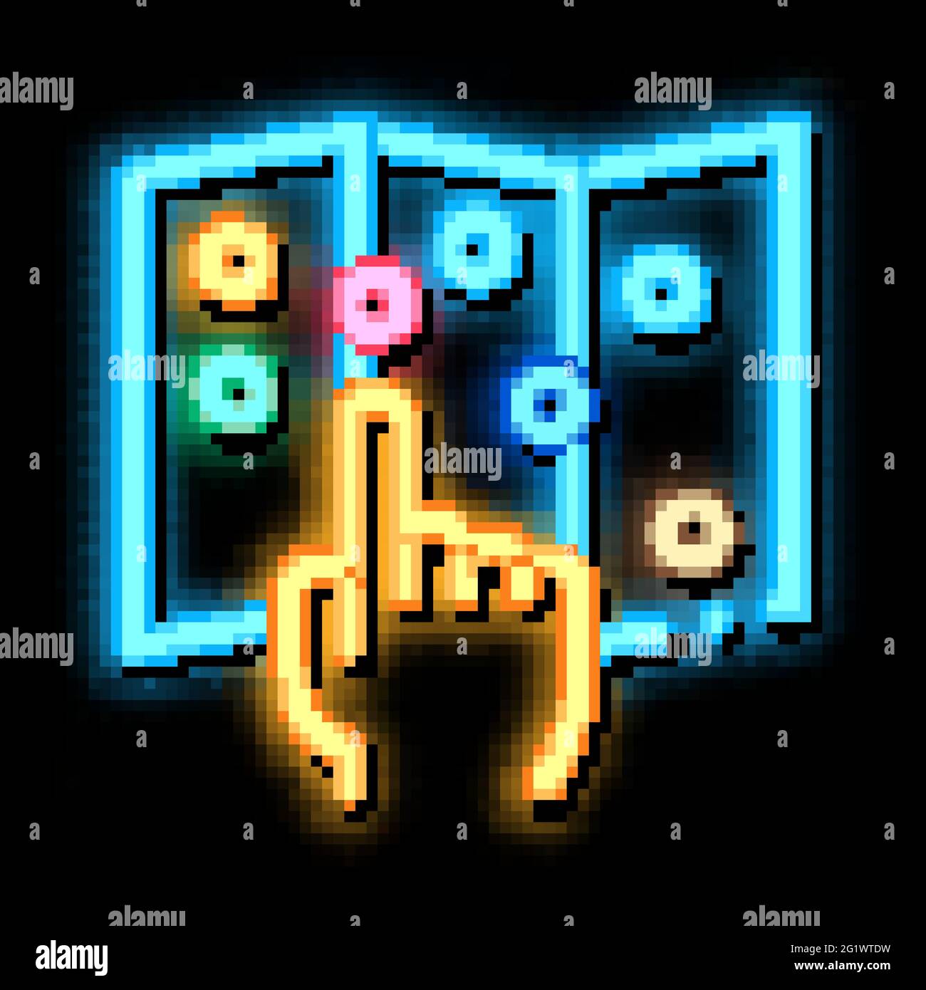 Map Attractions neon glow icon illustration Stock Vector Image & Art ...