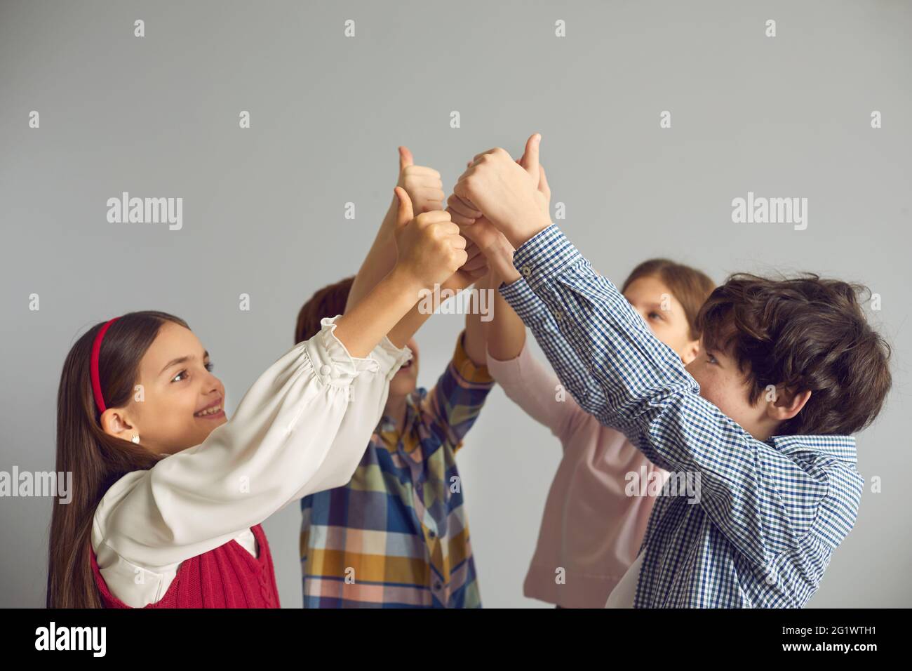 Children hands together hi-res stock photography and images - Alamy