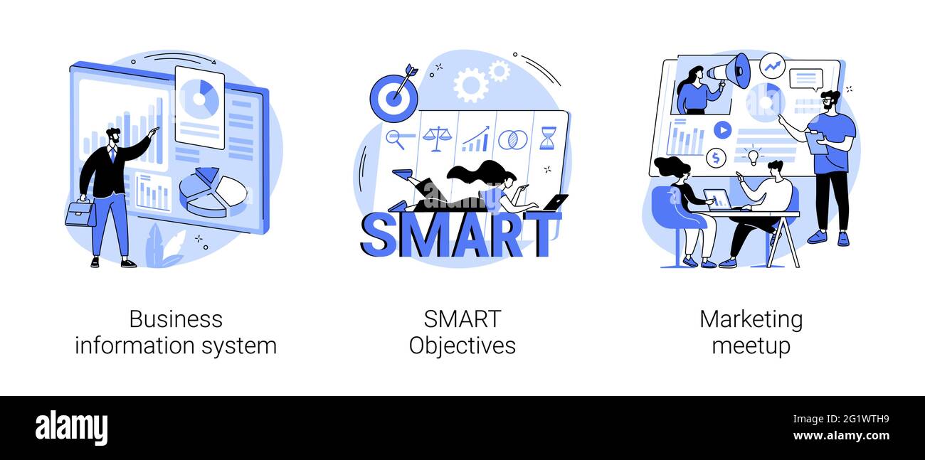 Business enterprise management abstract concept vector illustrations ...