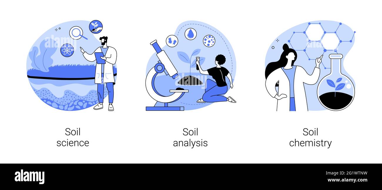 Soil properties abstract concept vector illustrations Stock Vector ...