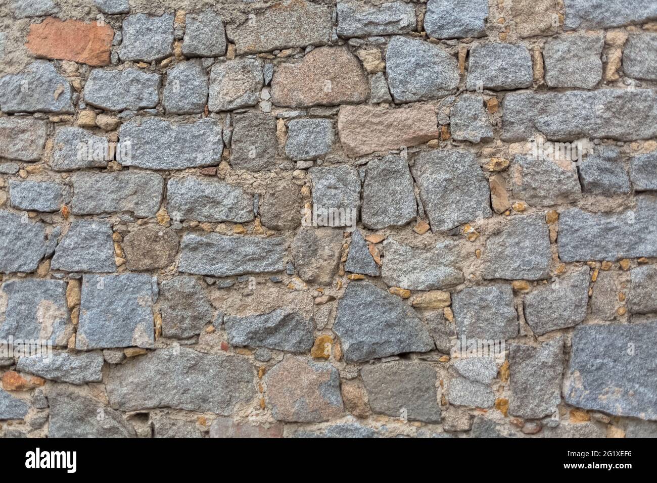 Architecture textures, detailed and rustic of paired masonry granite ...